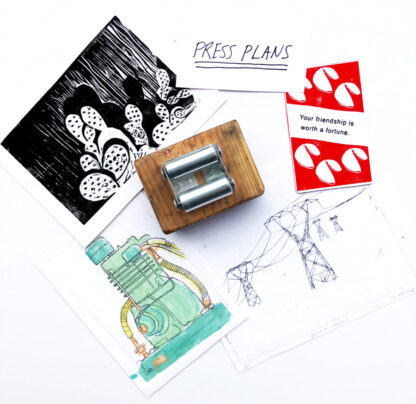 DIY Printing Press Plans with video • Printmaking Press by Diana Kohne
